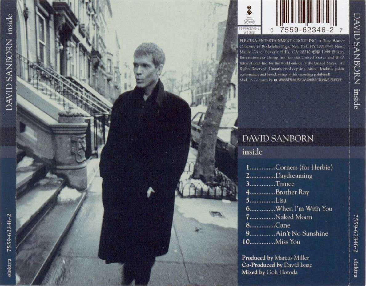 David Sanborn Inside : Back | CD Covers | Cover Century | Over 1.000. ...